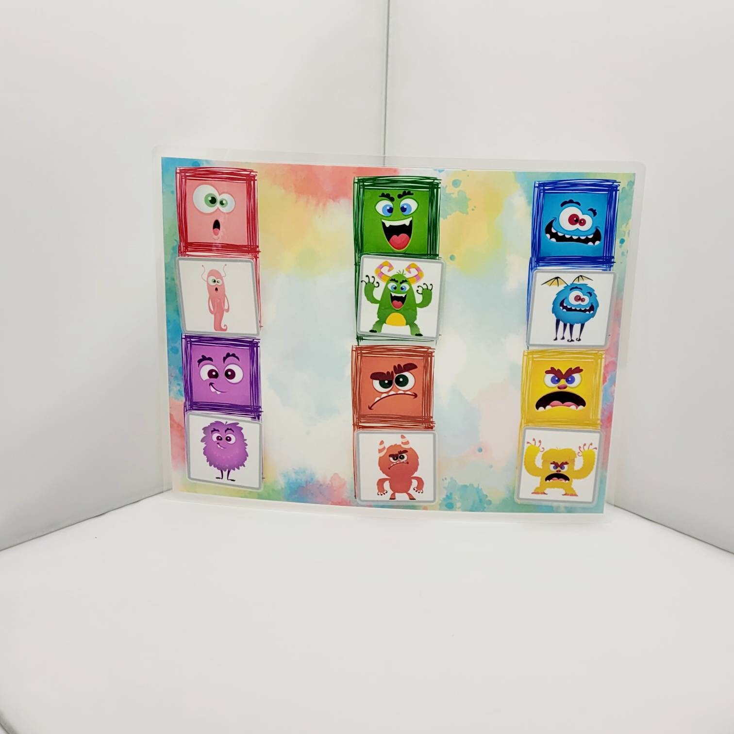 Preschool Curriculum Matching Card Game Monsters Play Game | Etsy