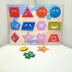 Preschool Curriculum. Matching Card Game Shapes - Etsy