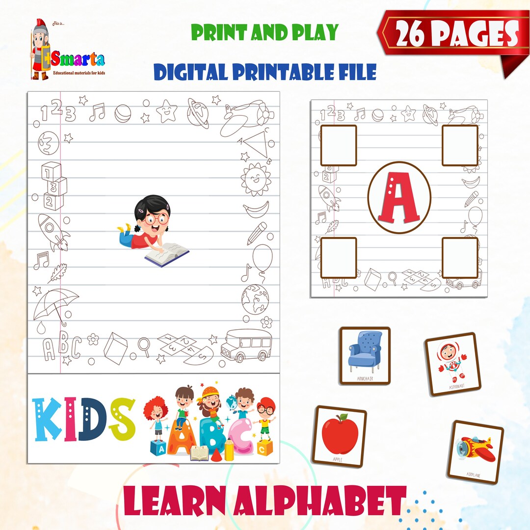Preschool Curriculum, Preschool Alphabet Activity - Etsy