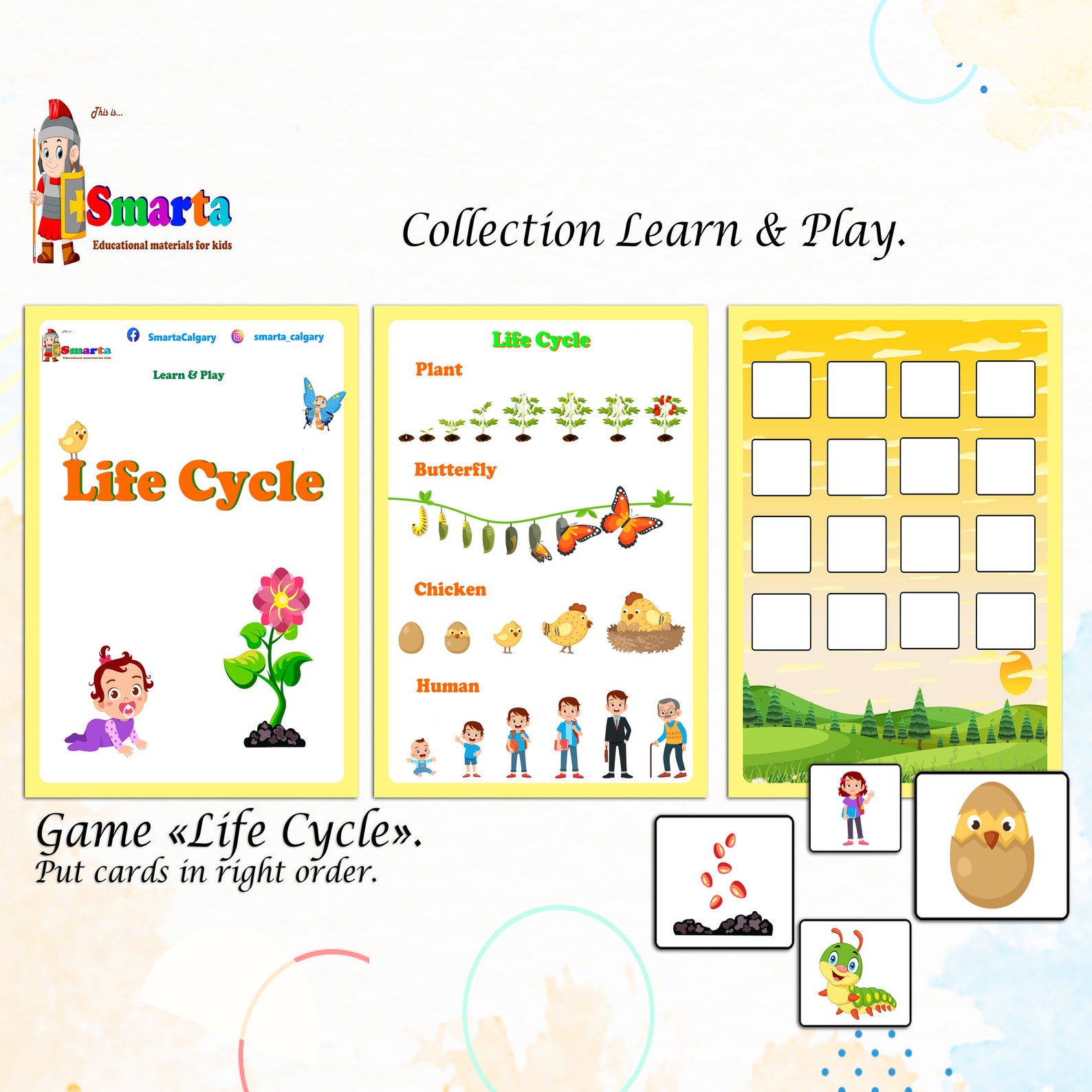 Preschool Curriculum Preschool Game Life Cycles - Etsy Canada