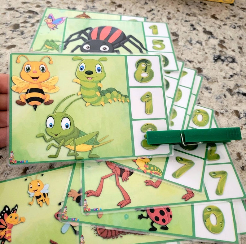 Preschool Math Math Cards Printable - Etsy