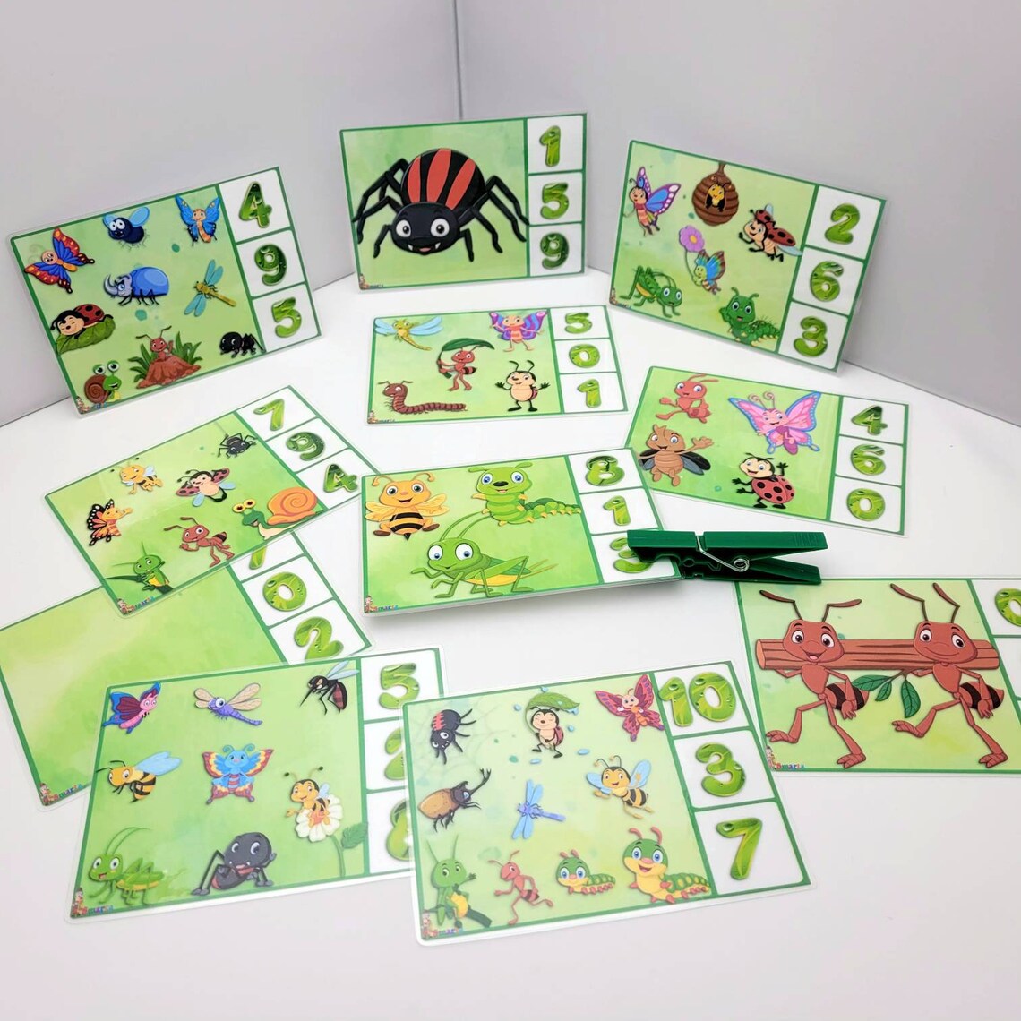 Preschool Math Math Cards Printable - Etsy