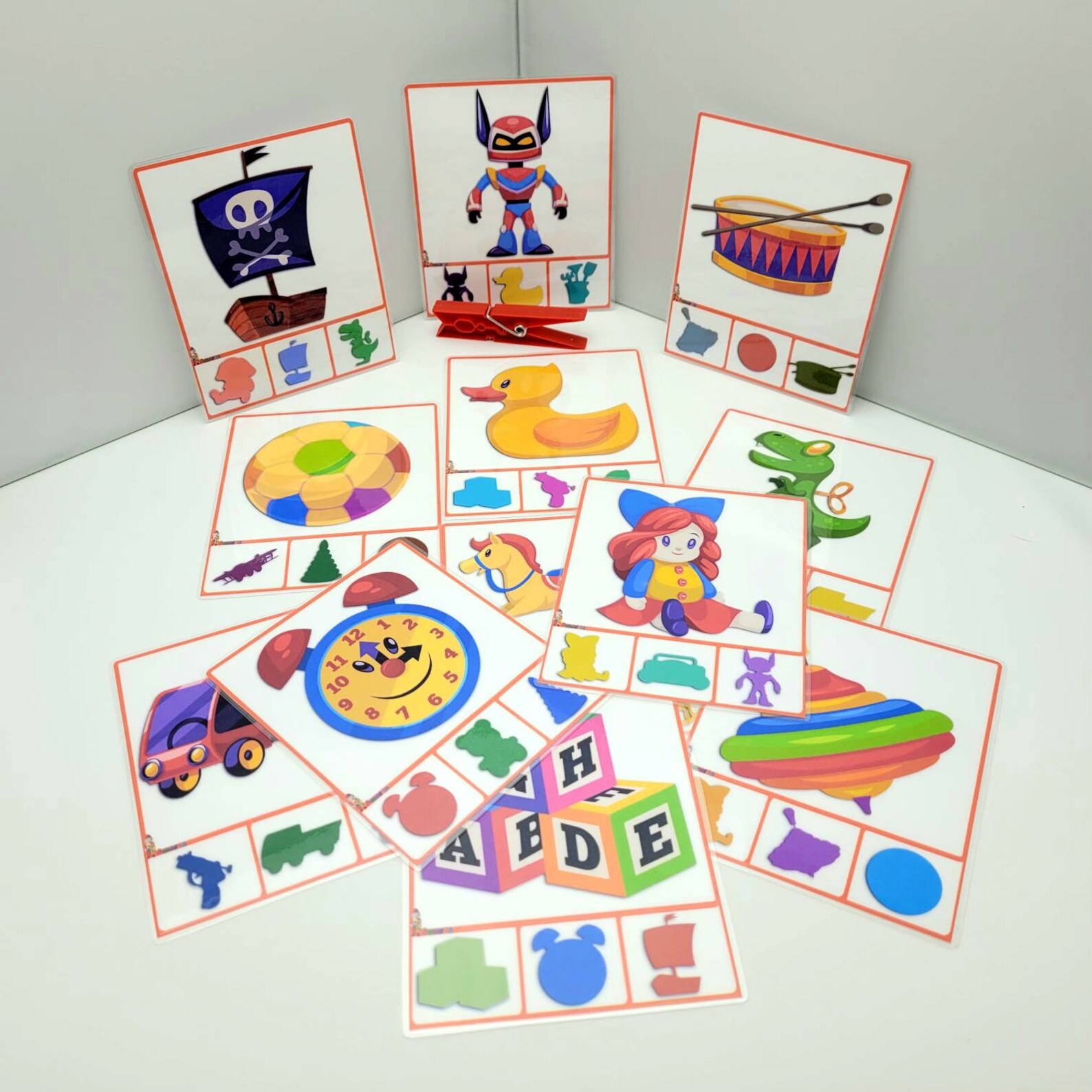 Matching Card Game, Preschool Cards Toys - Etsy