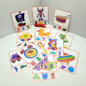 Matching Card Game, Preschool Cards Toys - Etsy