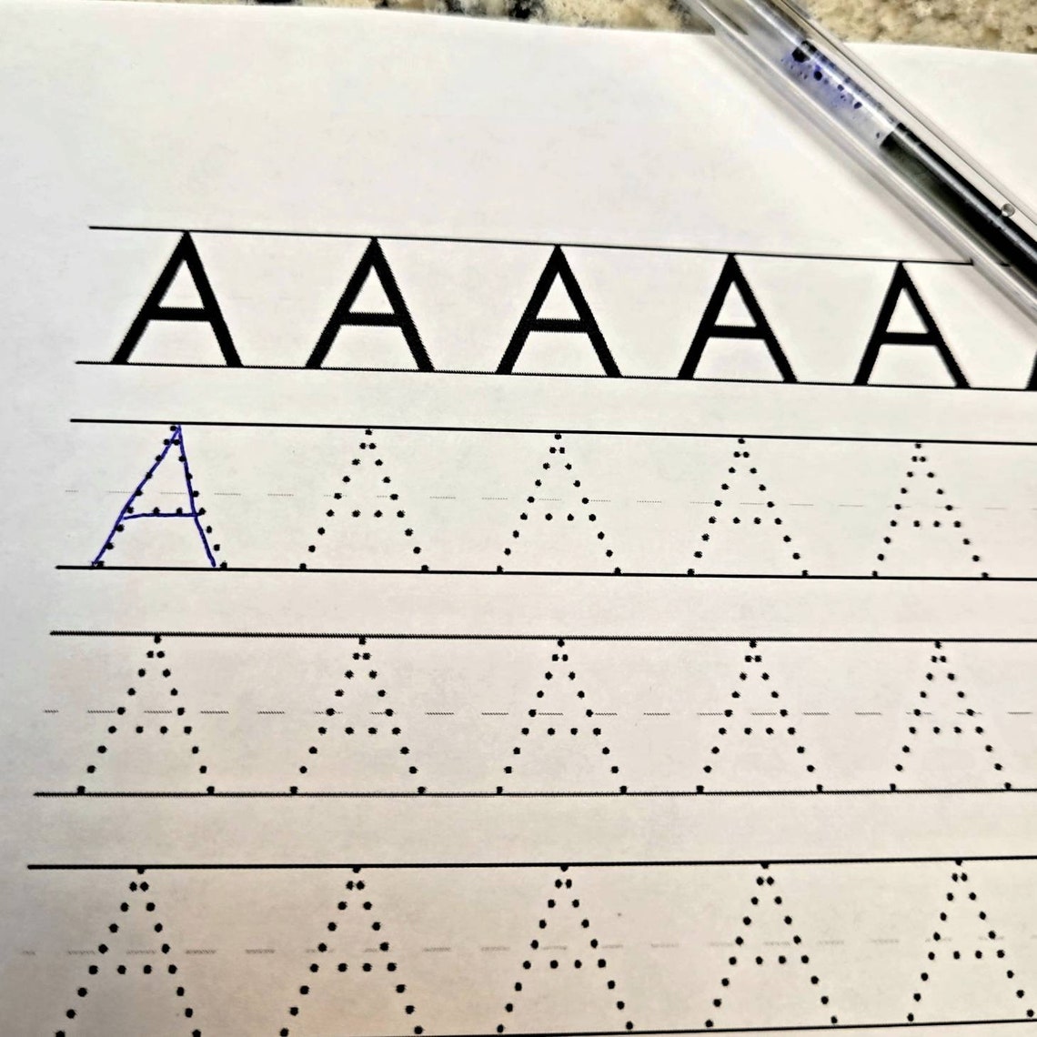 Preschool Curriculum Alphabet Tracing Practice | Etsy