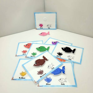 Matching Card Game, Learn Colors Activities - Etsy