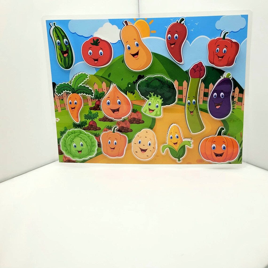 Preschool Curriculum Matching Card Game Vegetables | Etsy