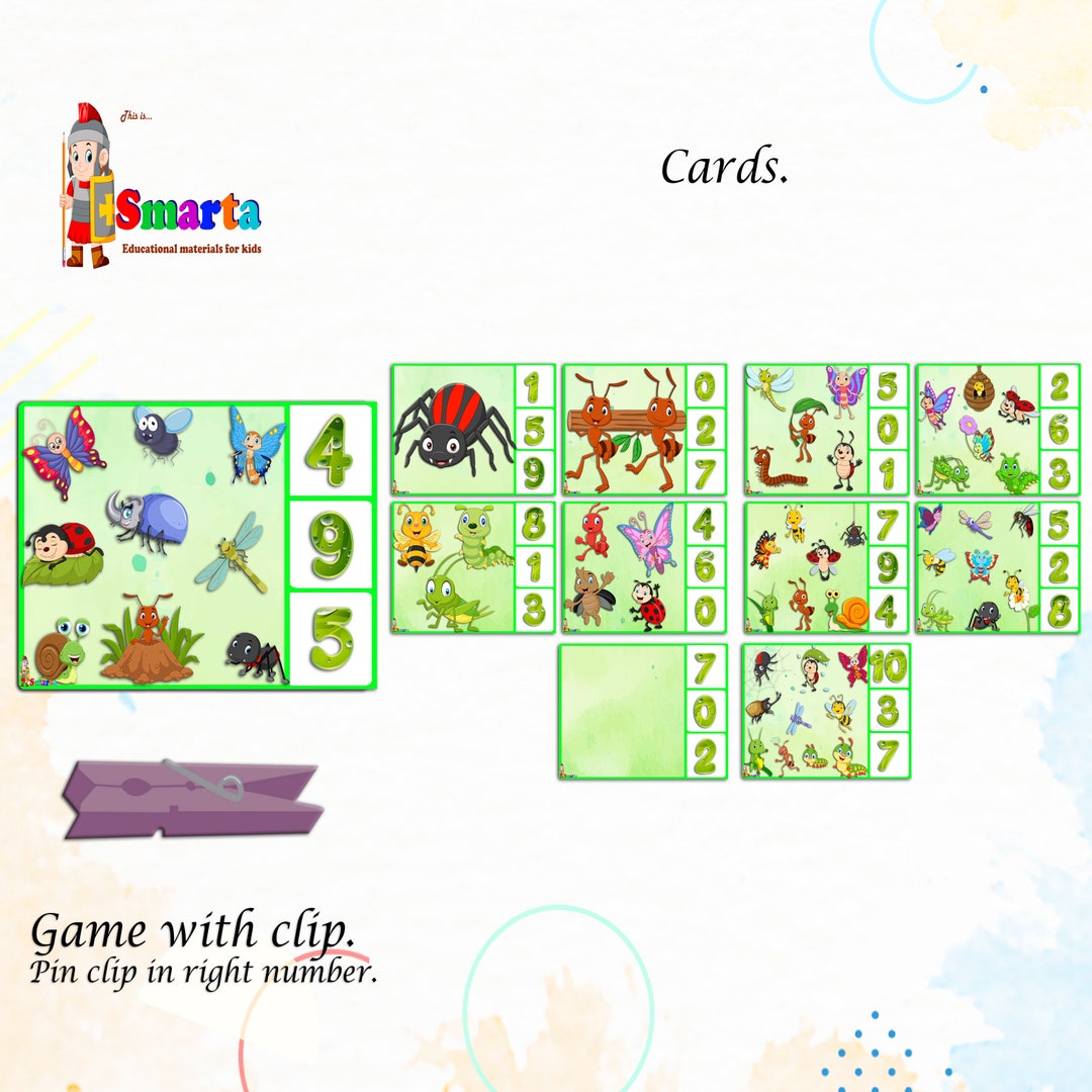 Preschool Math, Math Cards Printable - Etsy