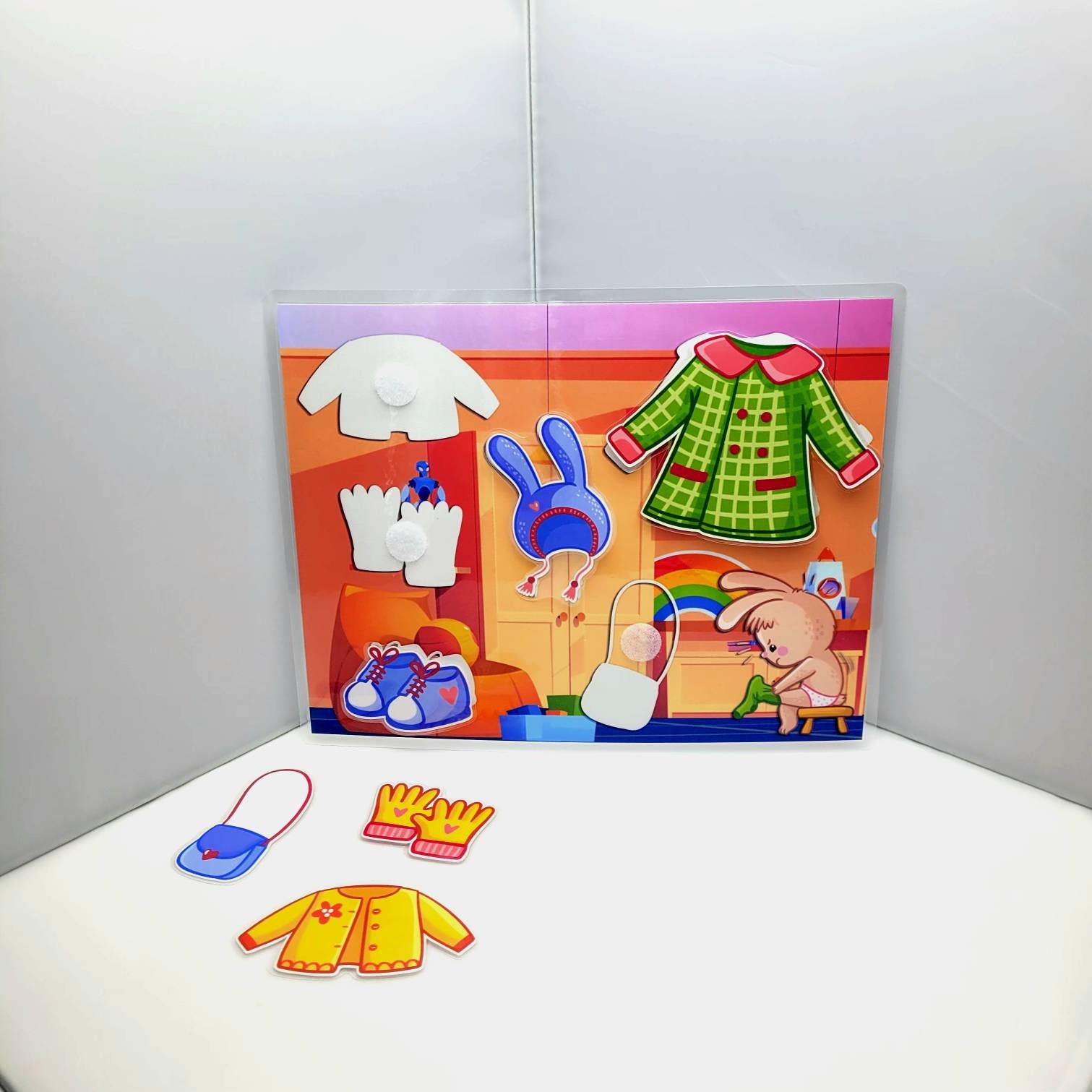 Preschool Curriculum Matching Card Game Learn Clothes - Etsy