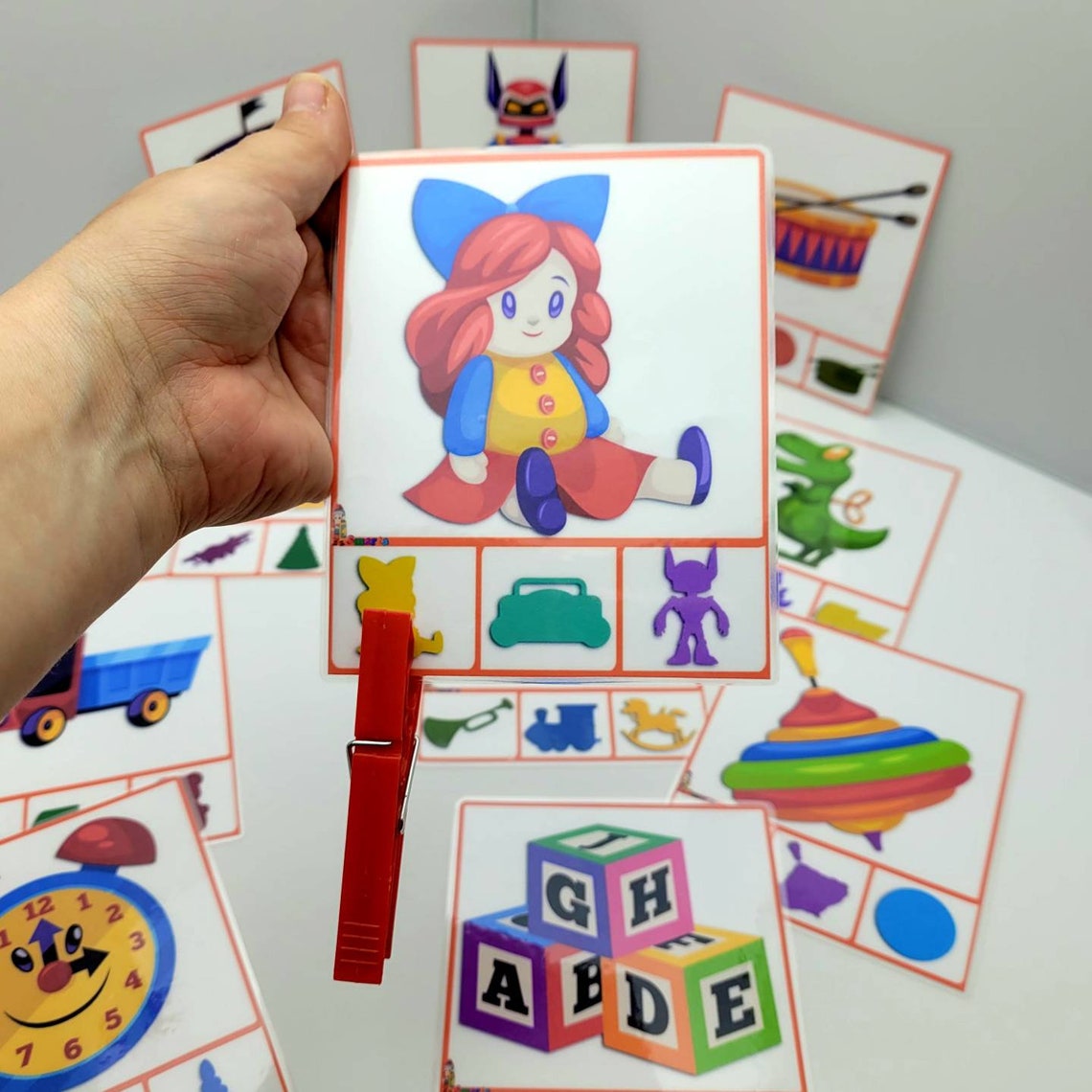 Matching Card Game Preschool Cards Toys - Etsy