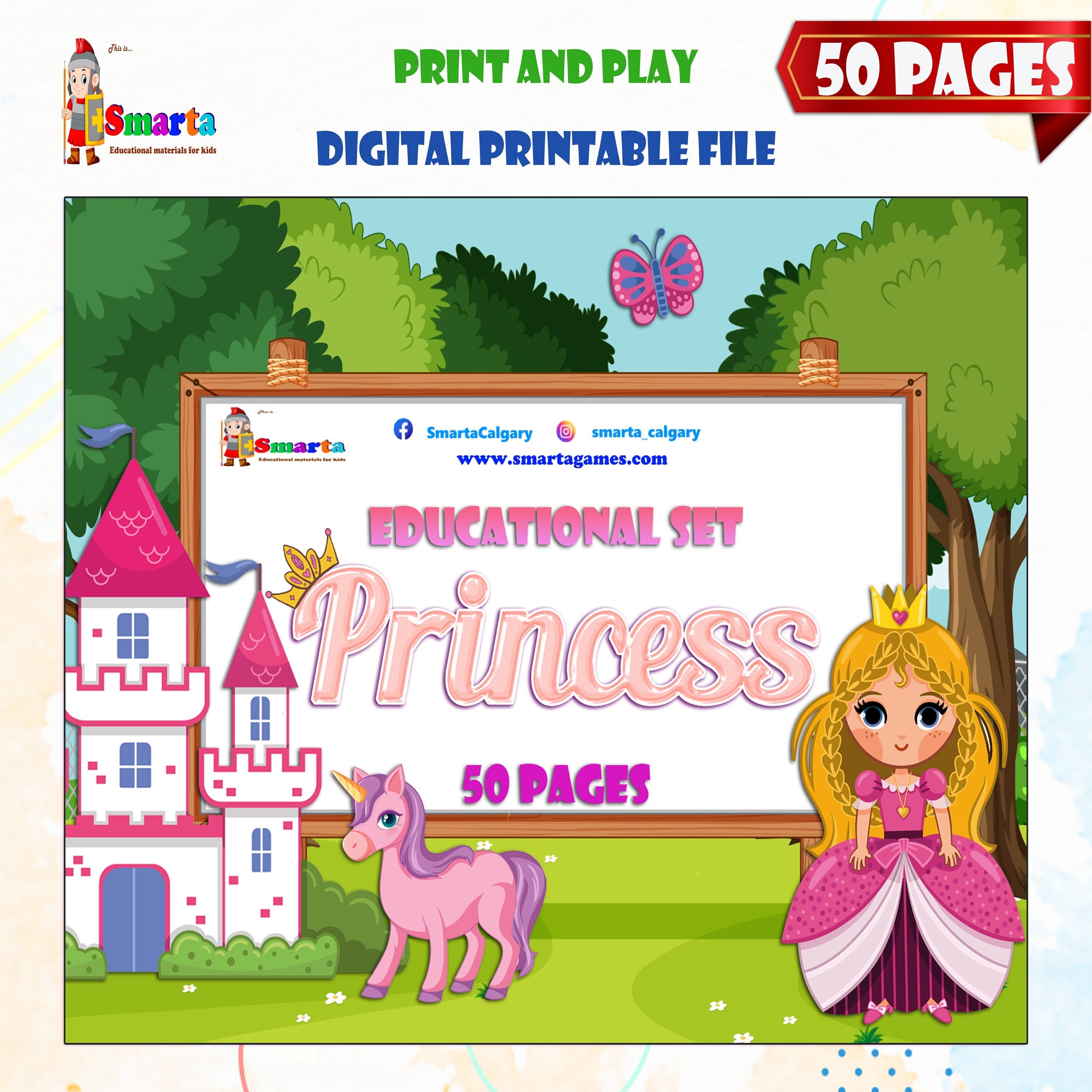 Preschool Worksheets, Preschool Curriculum Princess - Etsy