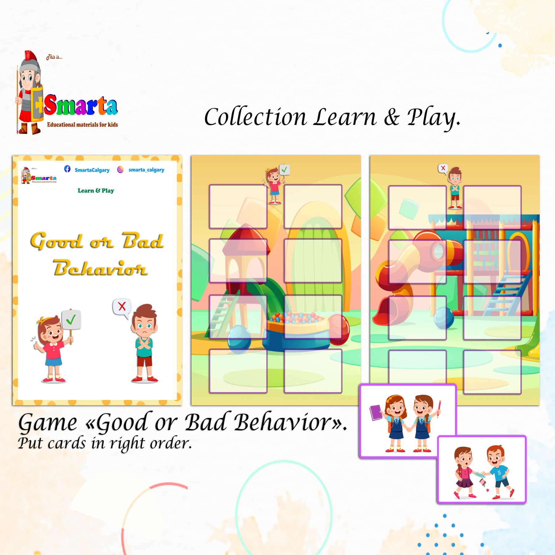 Preschool Curriculum, Children Behavior Game - Etsy
