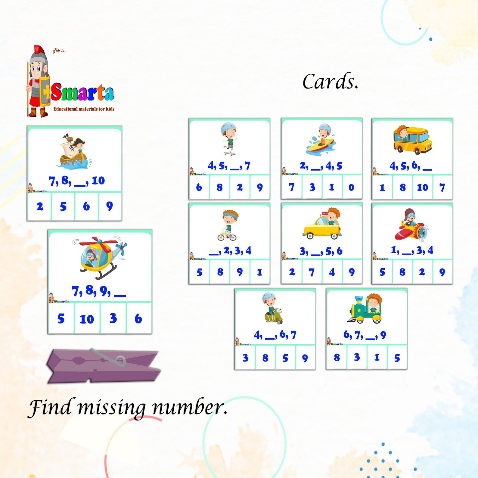 Math Games Math Printable Cards - Etsy