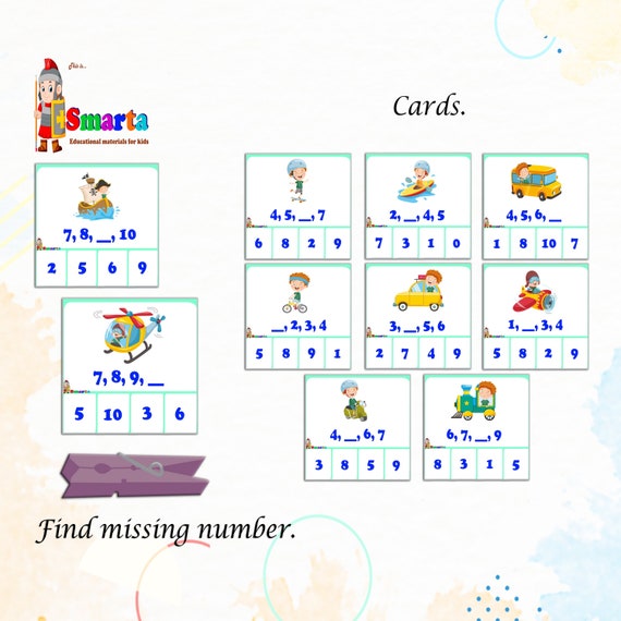 Math Games Math Printable Cards - Etsy