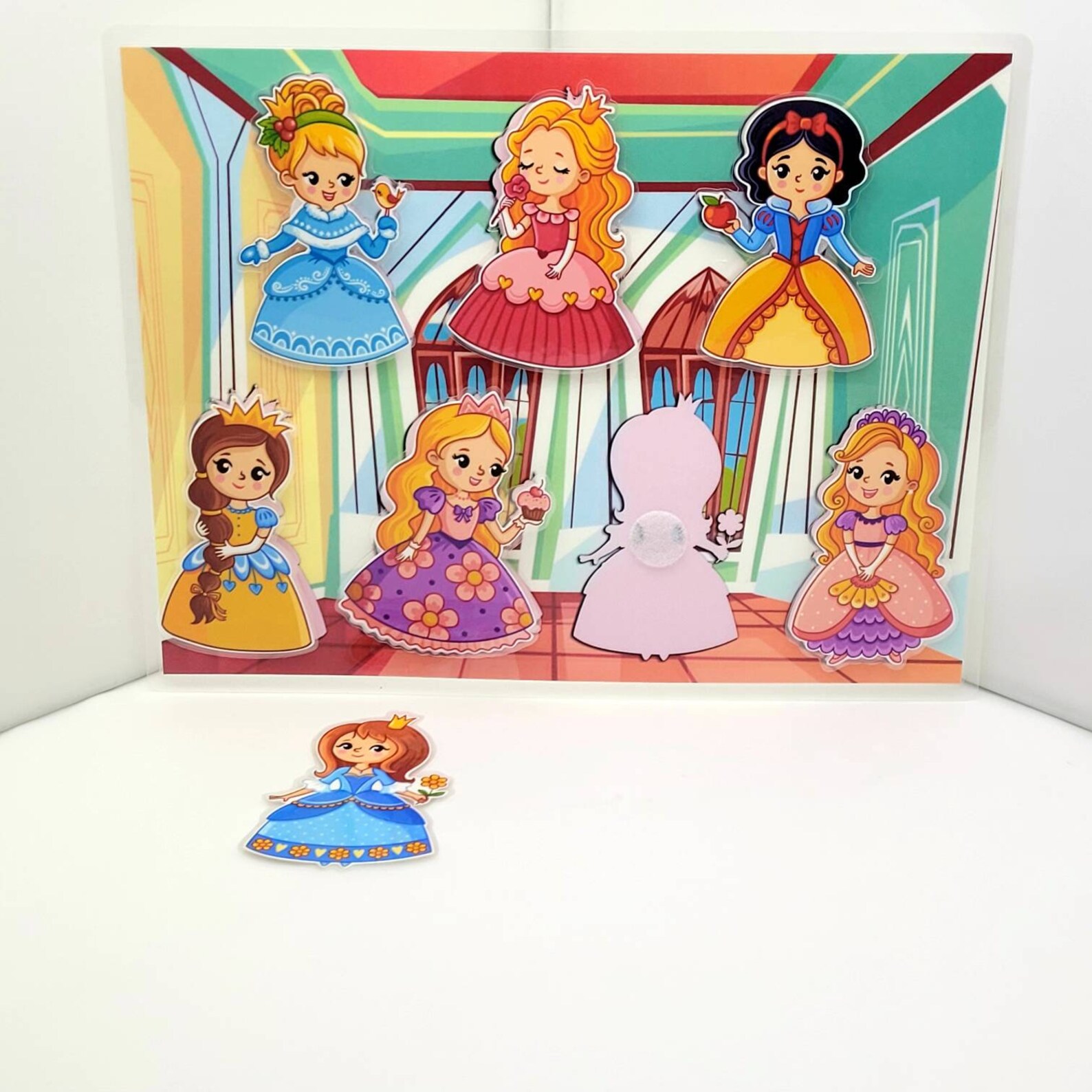 Preschool Education Matching Card Game Princess - Etsy