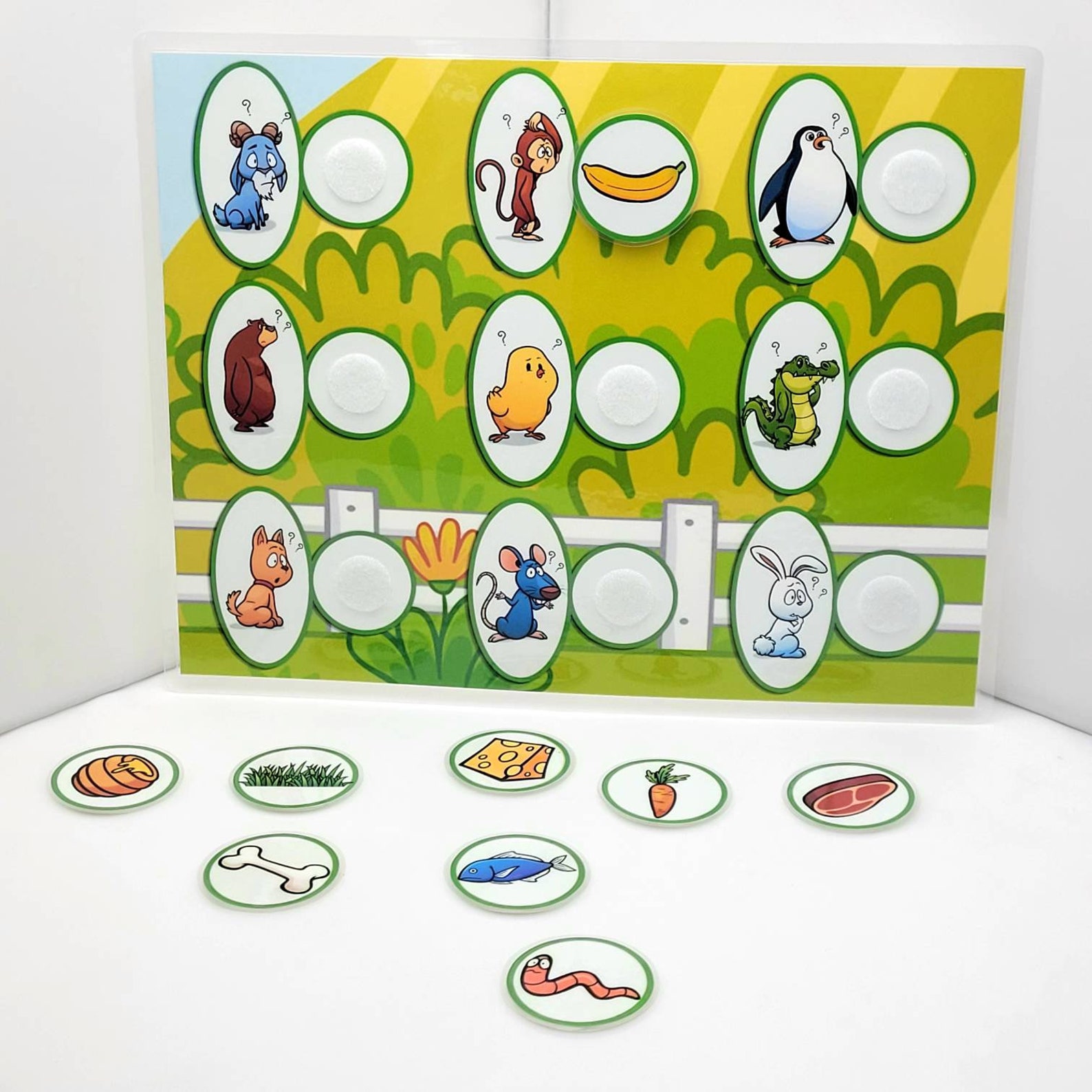 Child Development Matching Card Game Learn Animals - Etsy