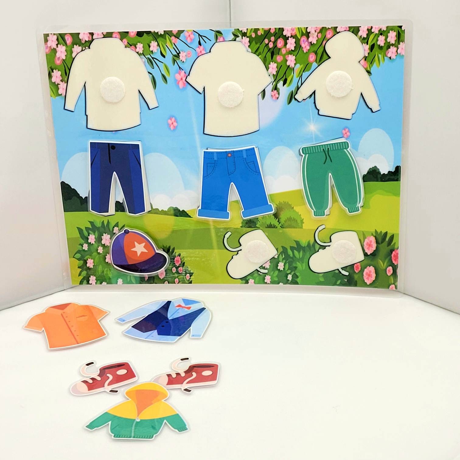 Matching Card Game, Seasonal Clothing Activities - Etsy