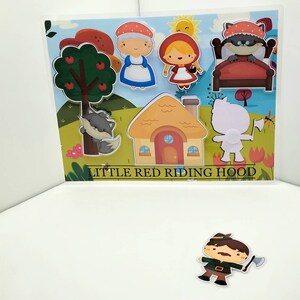 Kids Speech Activity, Matching Card Game Little Red Riding Hood - Etsy