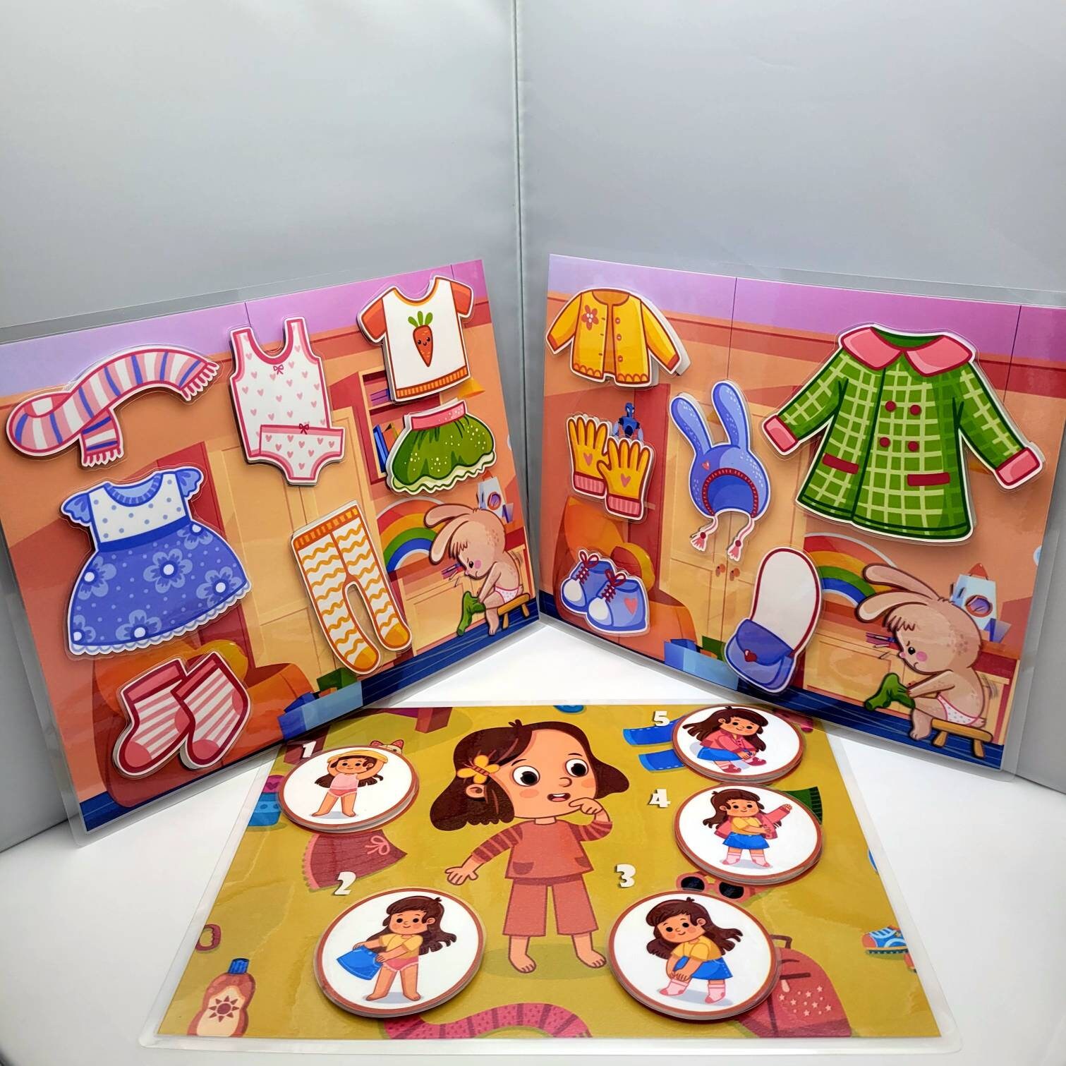 Preschool Curriculum, Matching Card Game, Learn Clothes - Etsy