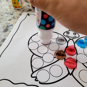 Preschool Art Worksheets, Butterflies Coloring Pages Dot Markers ...