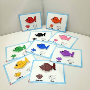 Matching Card Game, Learn Colors Activities - Etsy