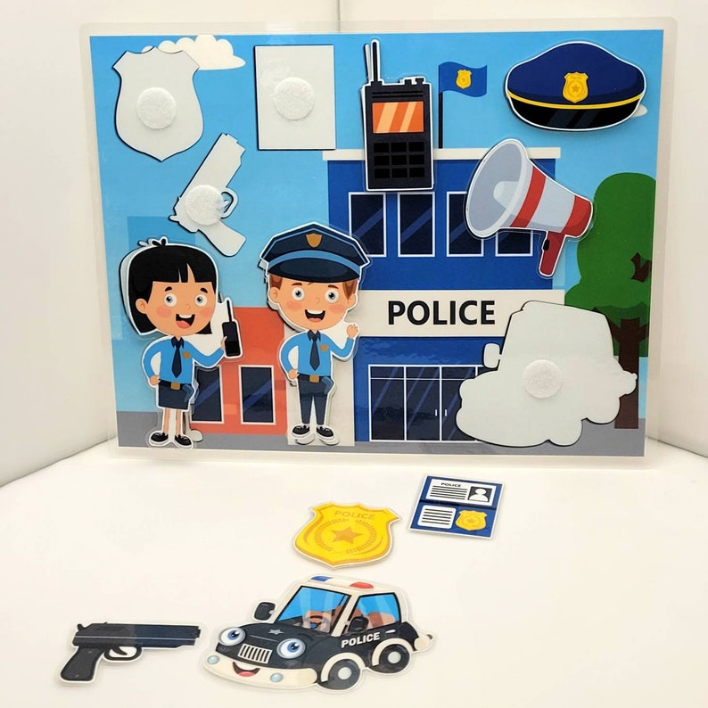 Printable Curriculum Matching Card Game Police | Etsy