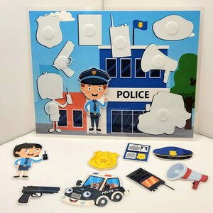 Printable Curriculum, Matching Card Game Police - Etsy