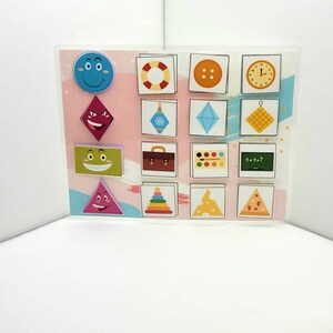 Preschool Curriculum, Matching Card Game, Learn Shapes - Etsy