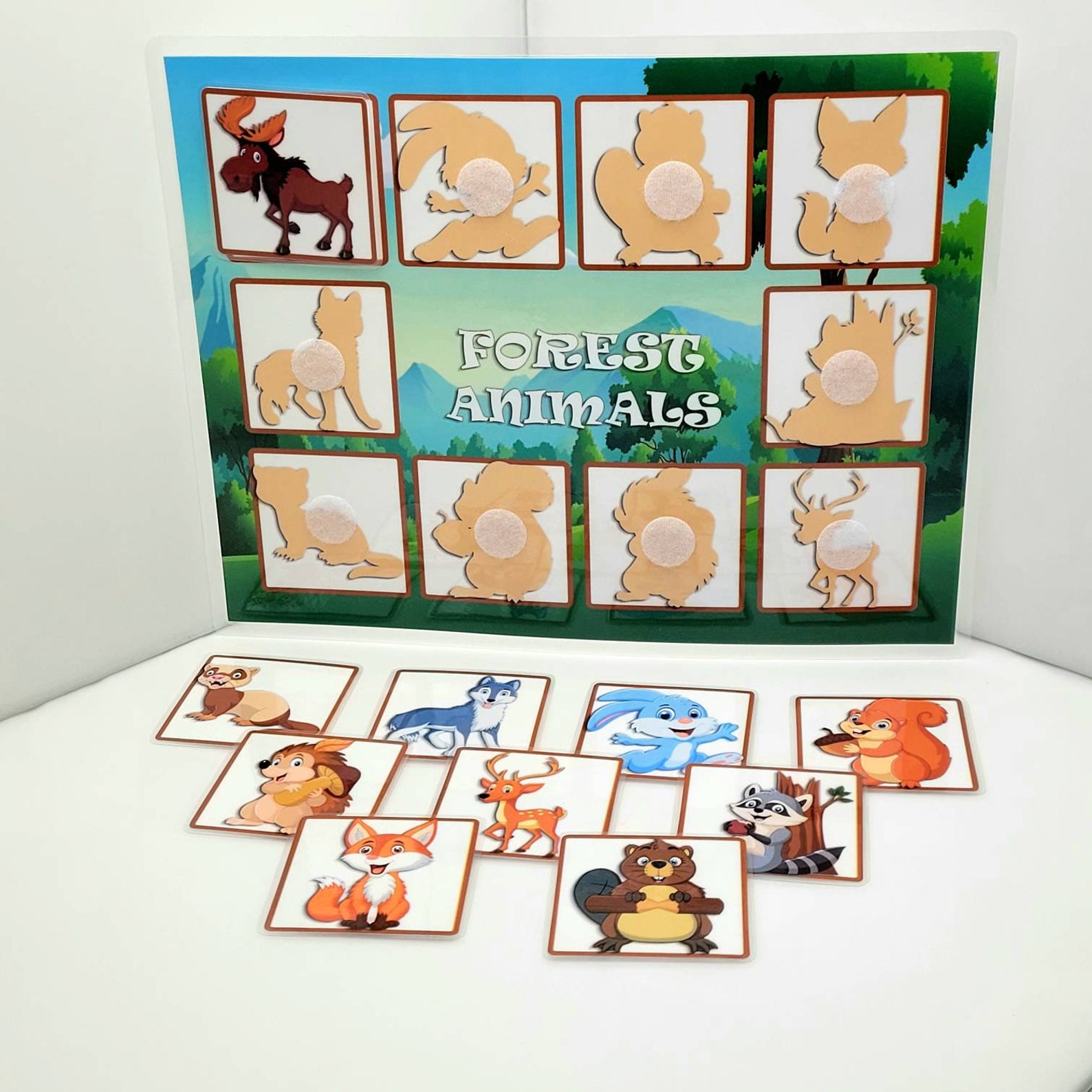 Preschool Curriculum, Matching Card Game Forest Animals - Etsy Canada