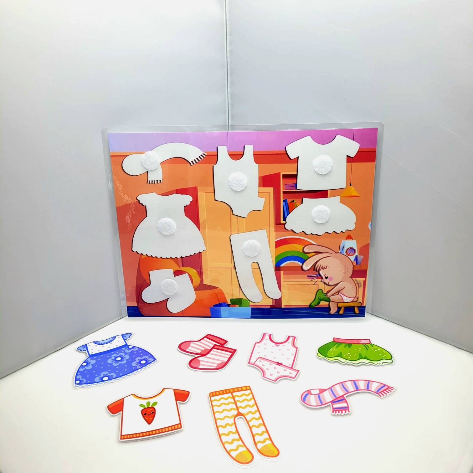Preschool Curriculum, Matching Card Game, Learn Clothes - Etsy