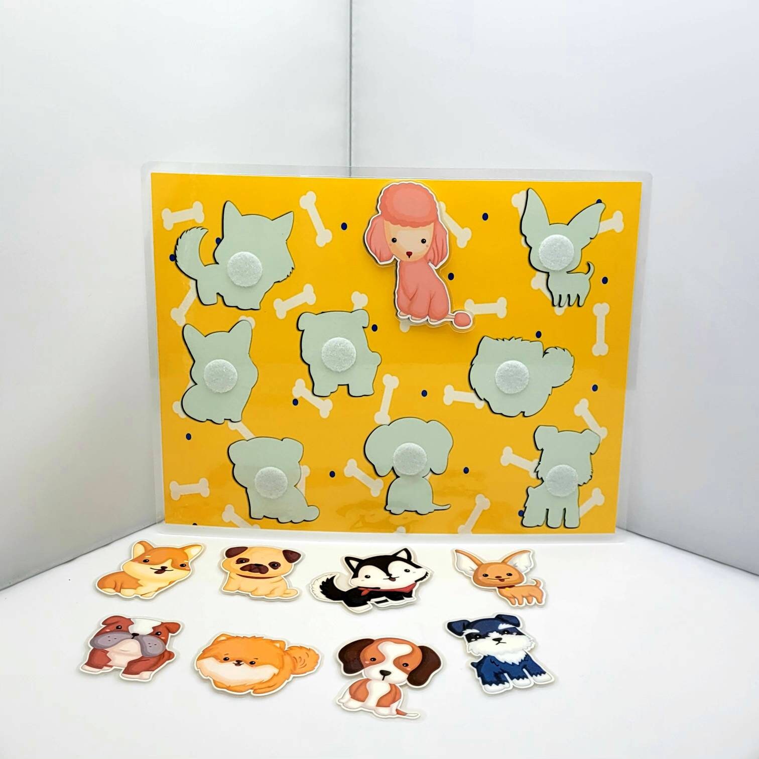 Matching Card Game Learn Animals Activity - Etsy