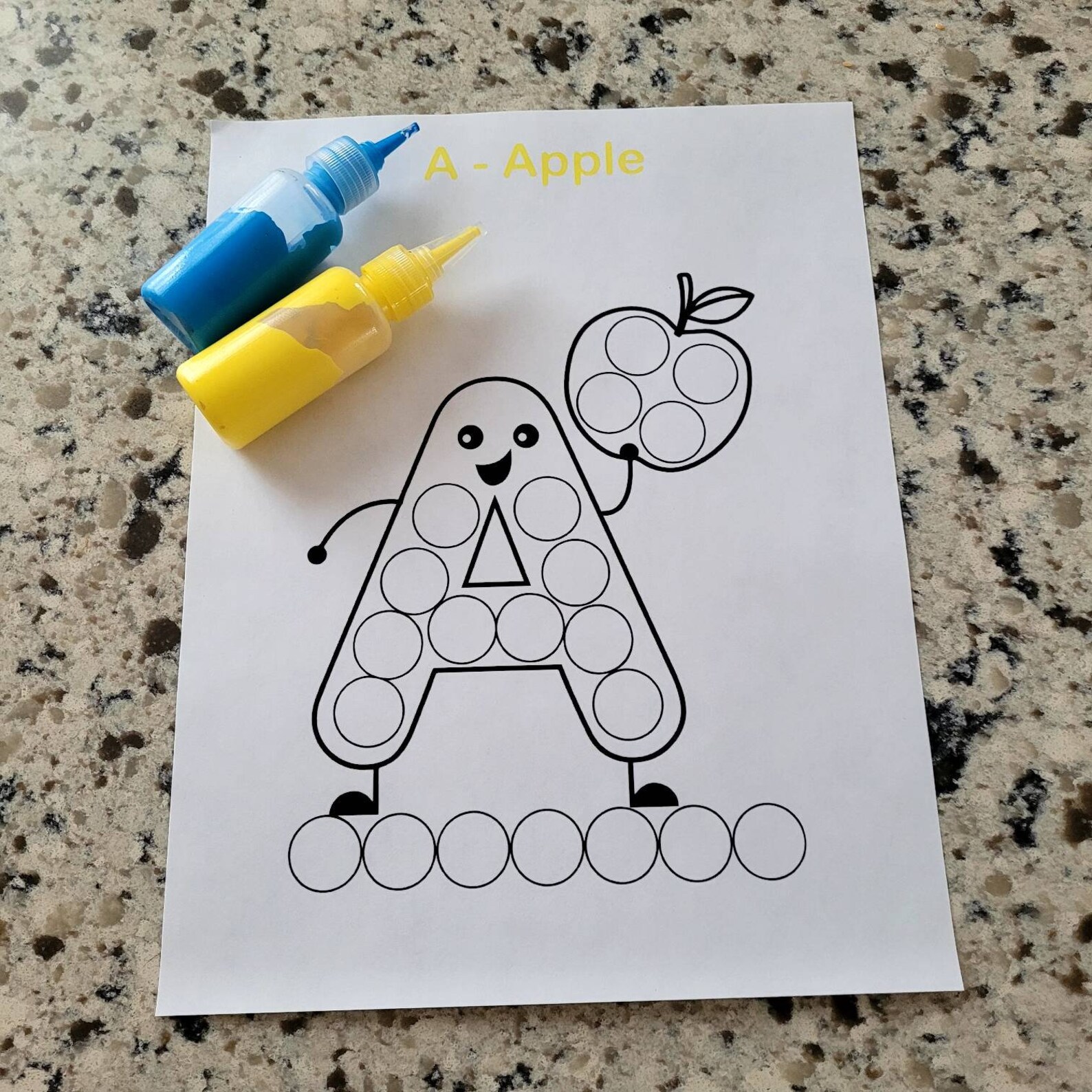 Preschool Alphabet, Dot to Dot Alphabet Activity - Etsy