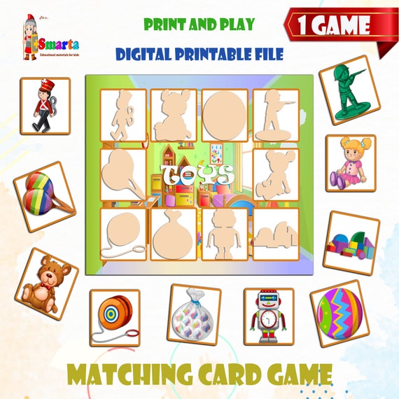 Child Development Activity Matching Card Game Toys | Etsy