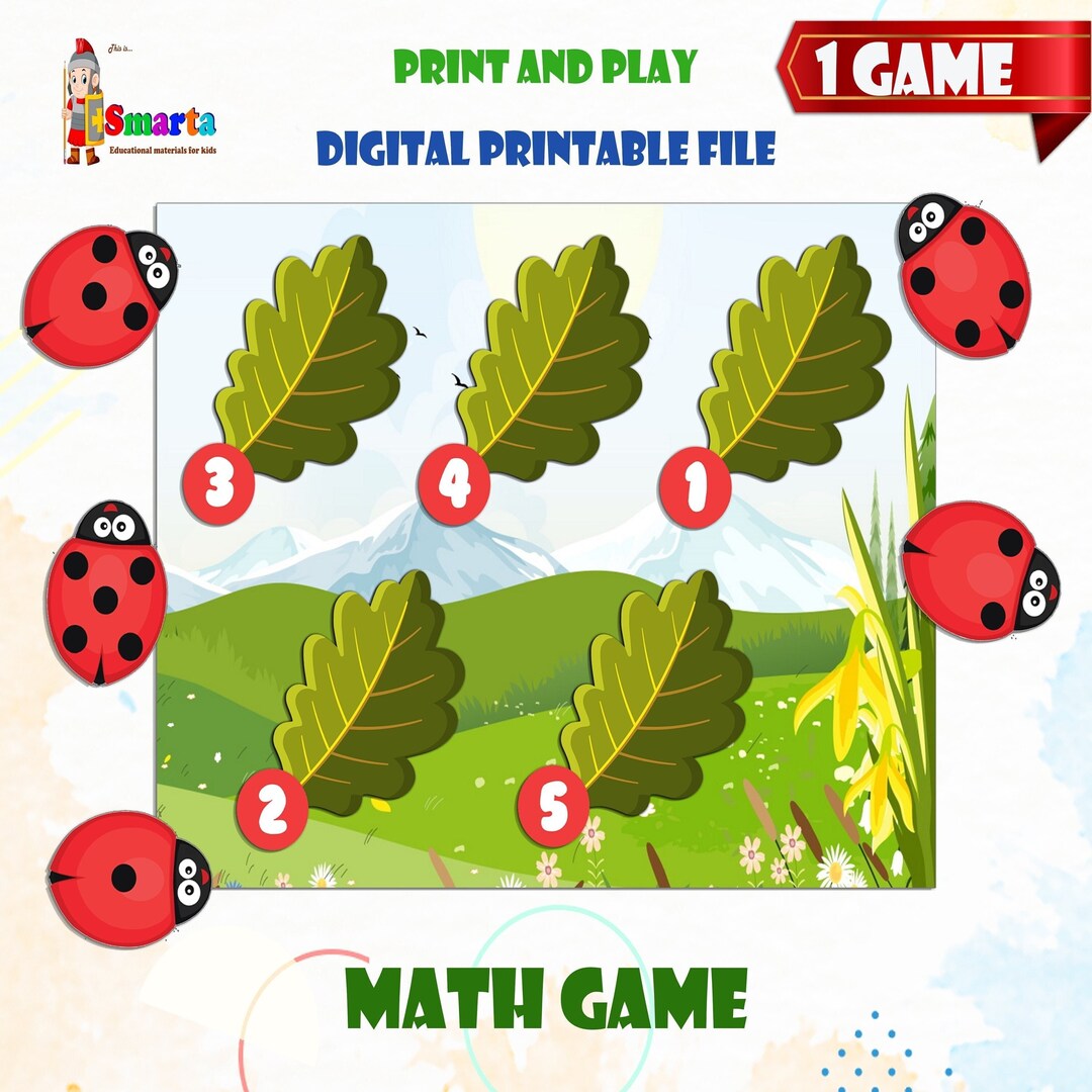 Math Printable, Preschool Counting Practice - Etsy