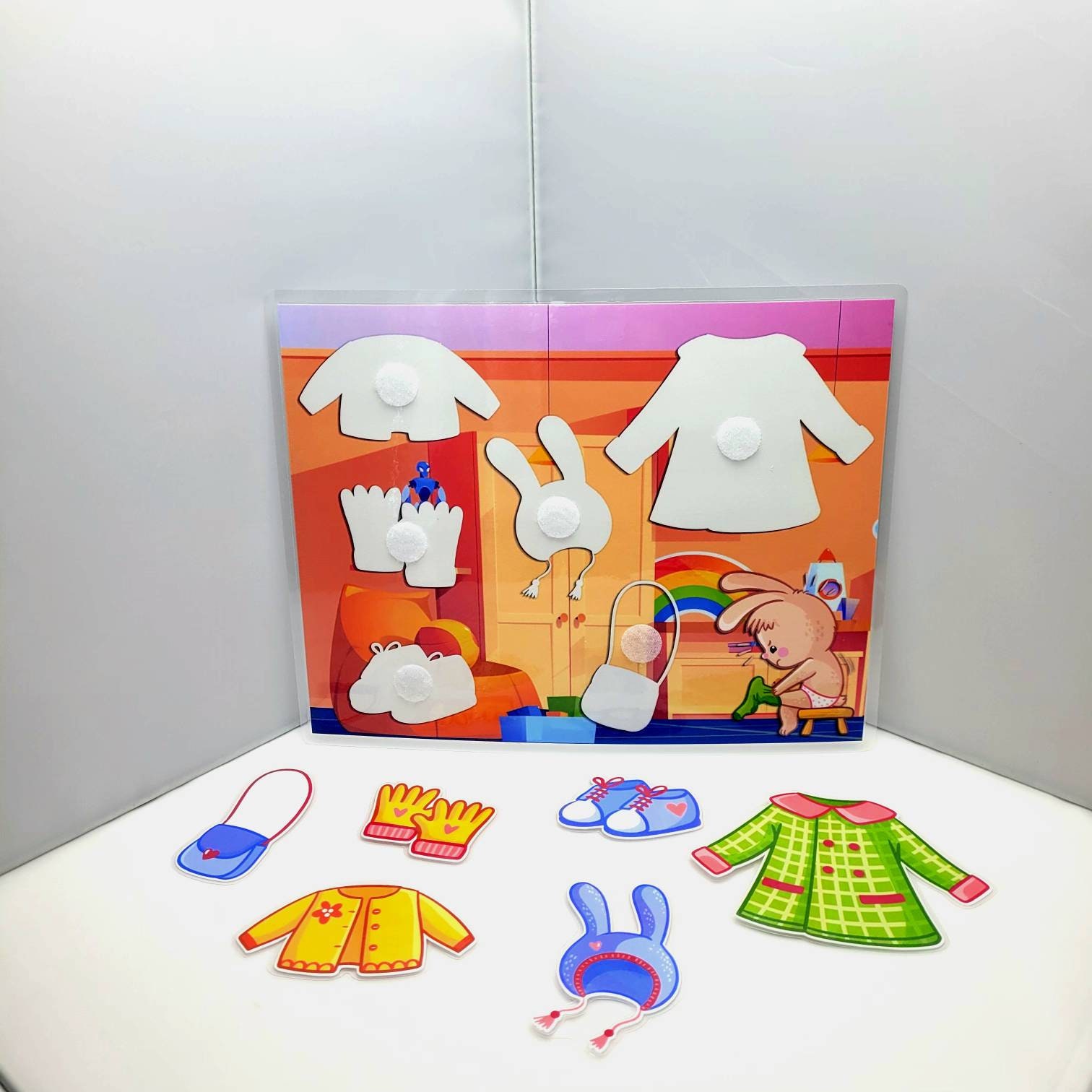 Preschool Curriculum Matching Card Game Learn Clothes - Etsy