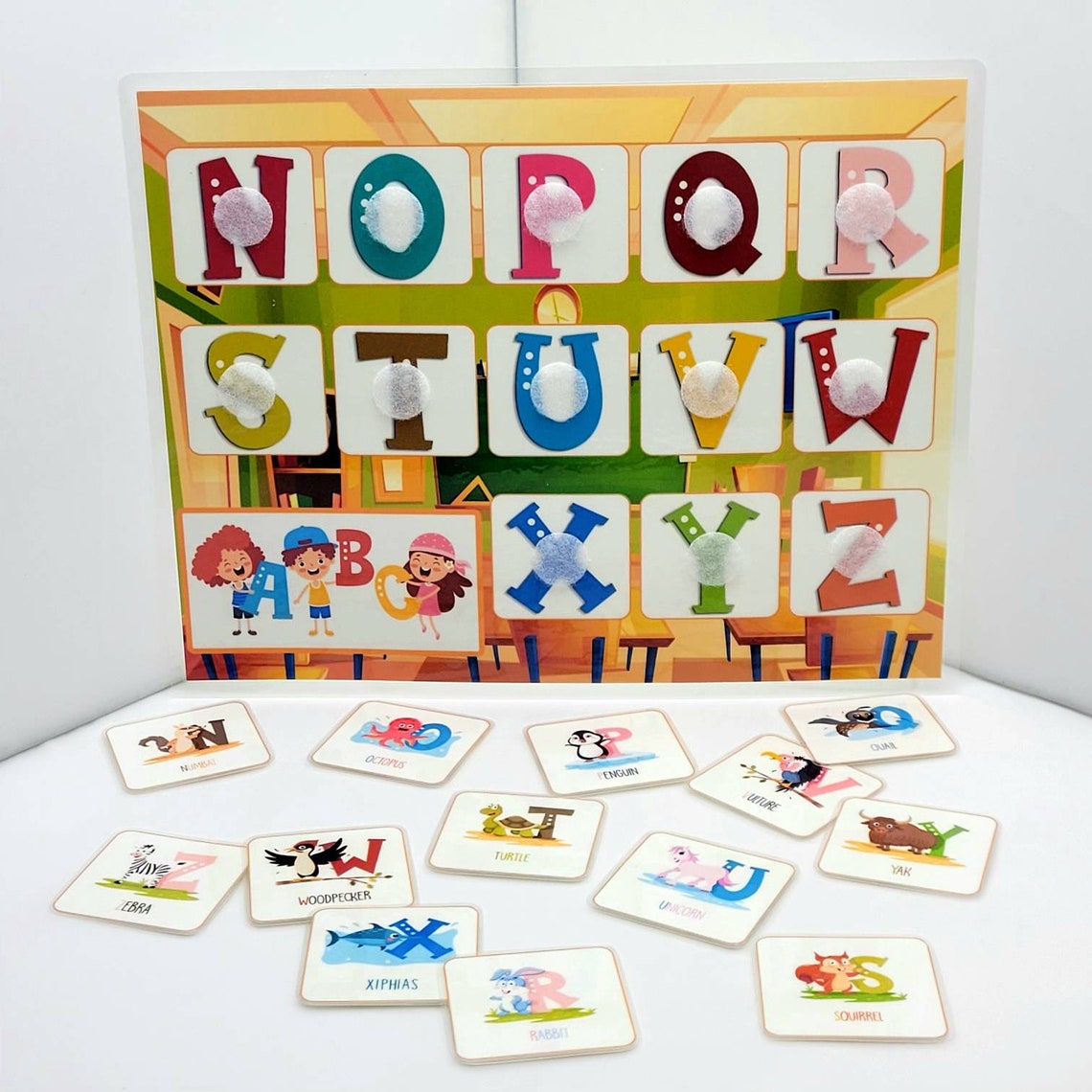 Preschool Alphabet Matching Card Game Alphabet | Etsy