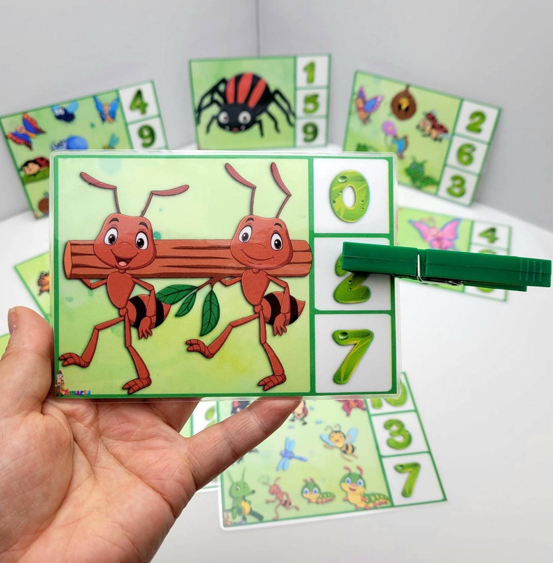 Preschool Math Math Cards Printable - Etsy