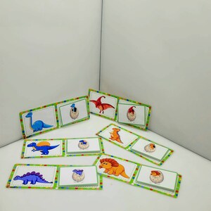 Kids Matching Game, Dinosaurs Activity - Etsy