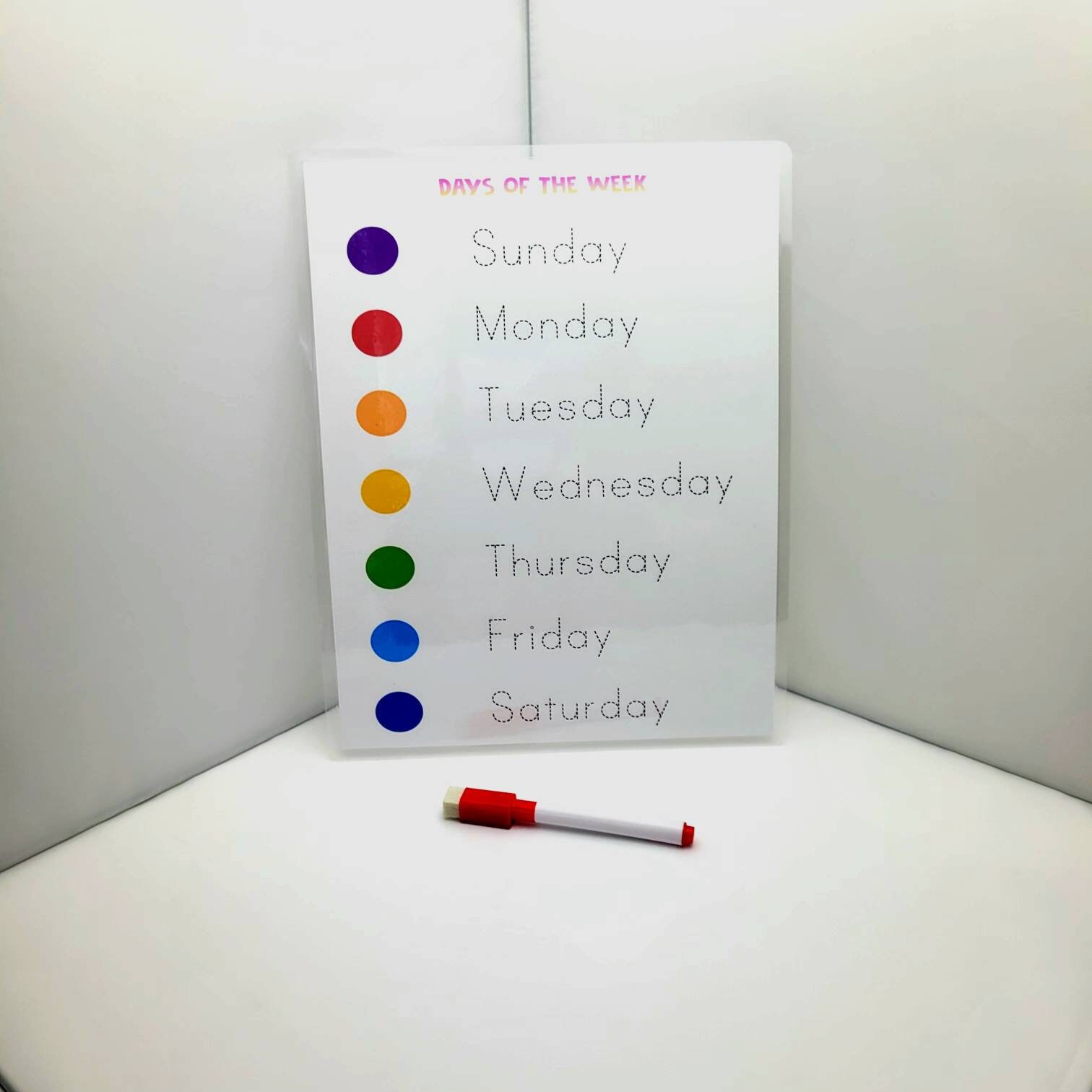 Child Development Matching Card Game Days | Etsy