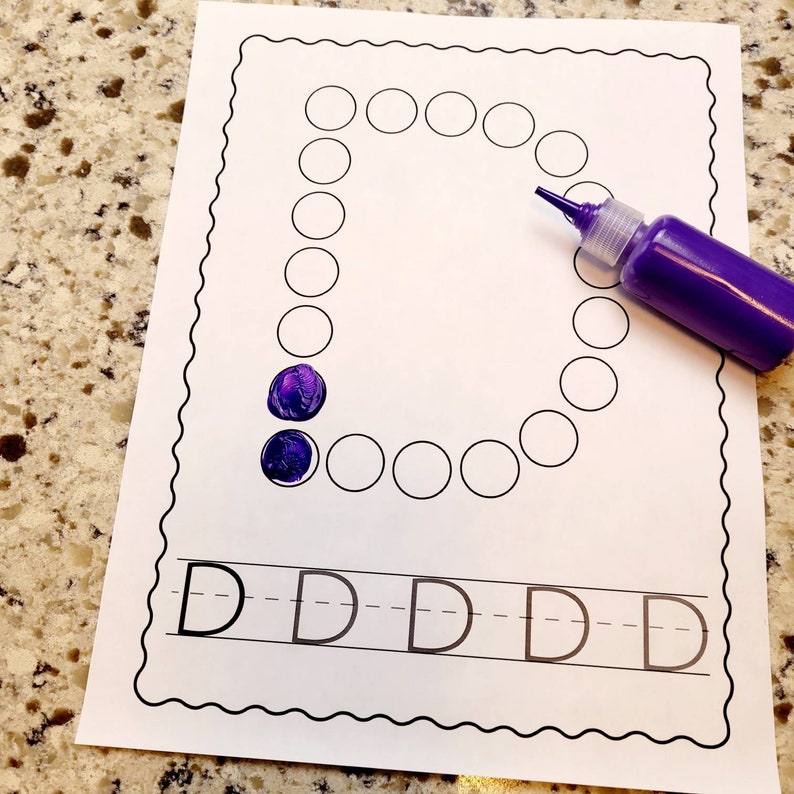 Preschool Curriculum Learn Alphabet Dot to Dot Alphabet - Etsy