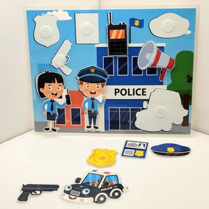 Printable Curriculum, Matching Card Game Police - Etsy