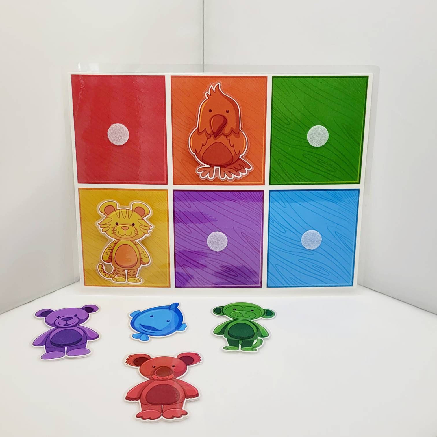 Early Education, Matching Card Game Colors - Etsy