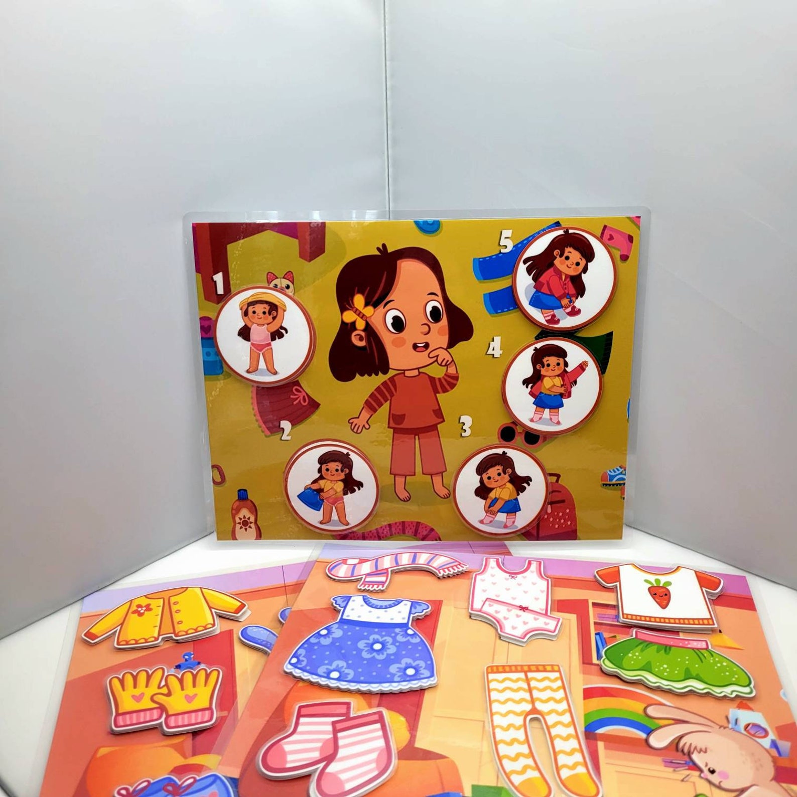 Preschool Curriculum, Matching Card Game, Learn Clothes - Etsy