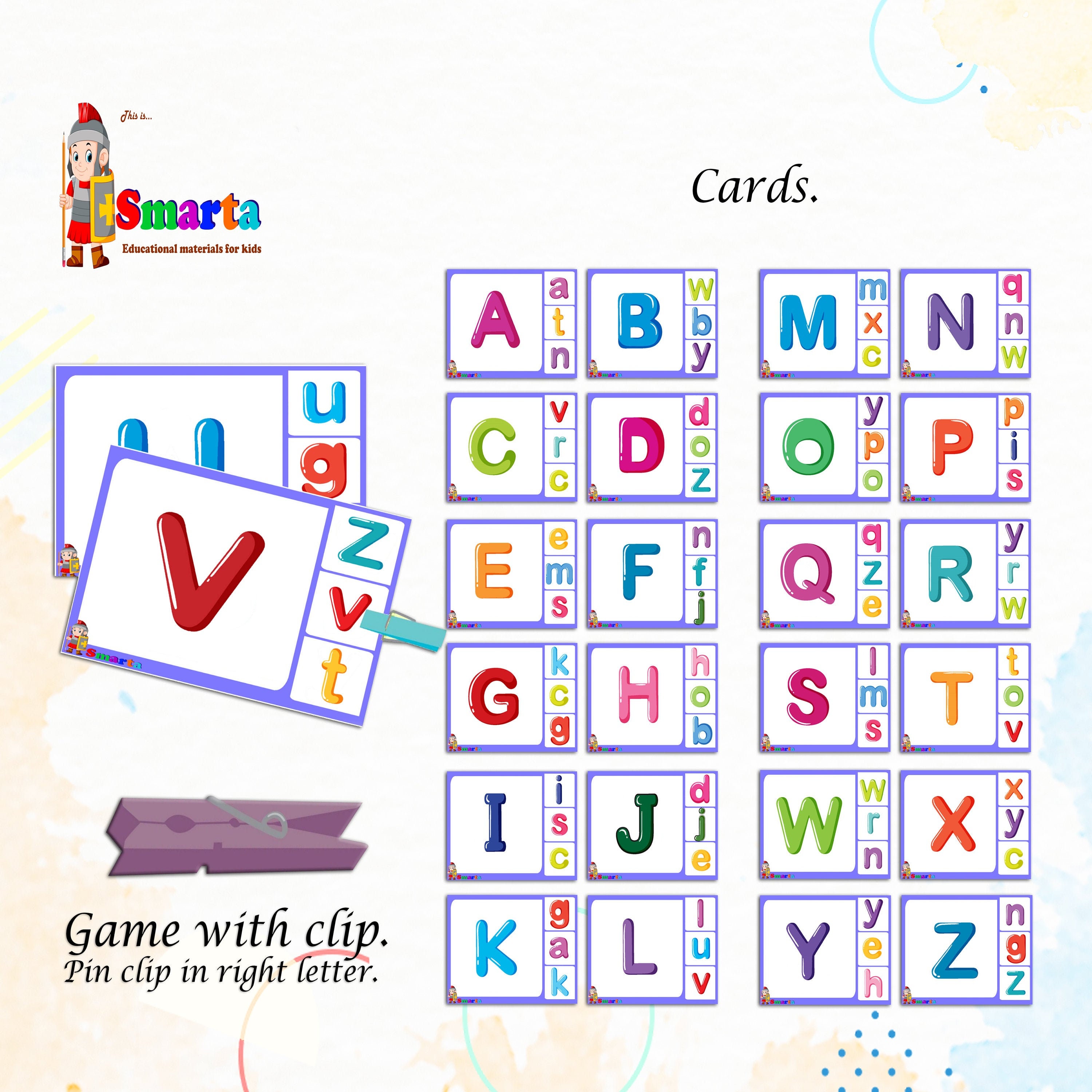 Preschool Curriculum Educational Cards Alphabet - Etsy
