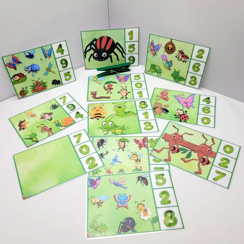 Preschool Math Math Cards Printable - Etsy