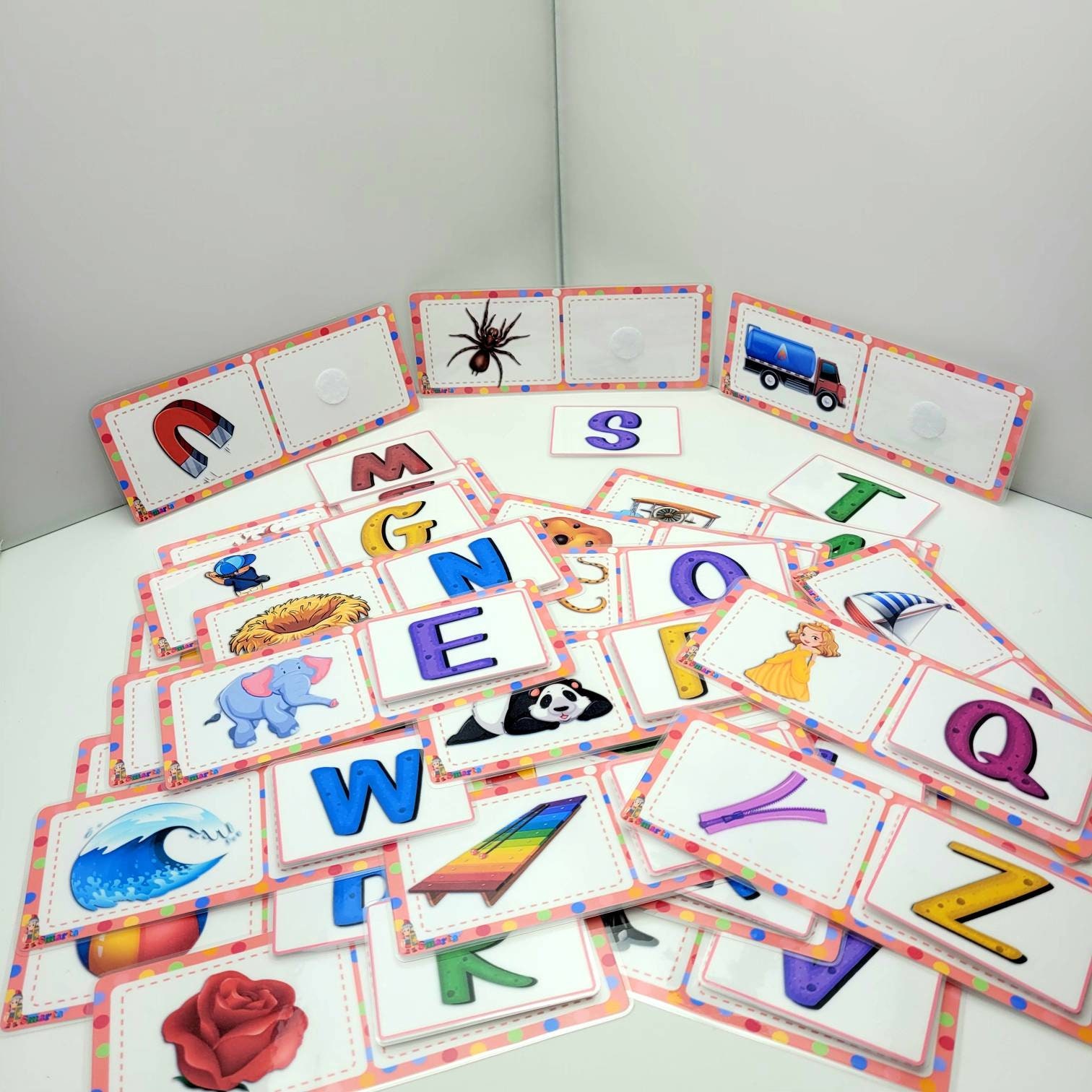 Preschool Alphabet Cards Matching Card Game - Etsy