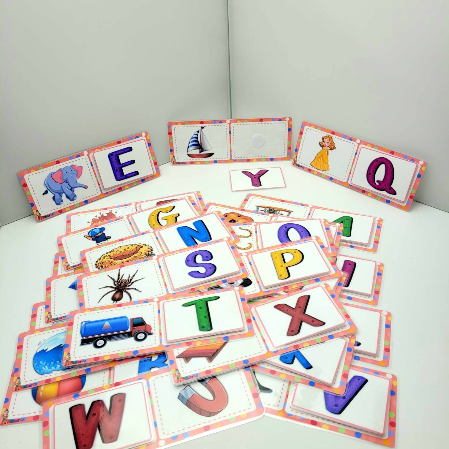Preschool Alphabet Cards, Matching Card Game - Etsy
