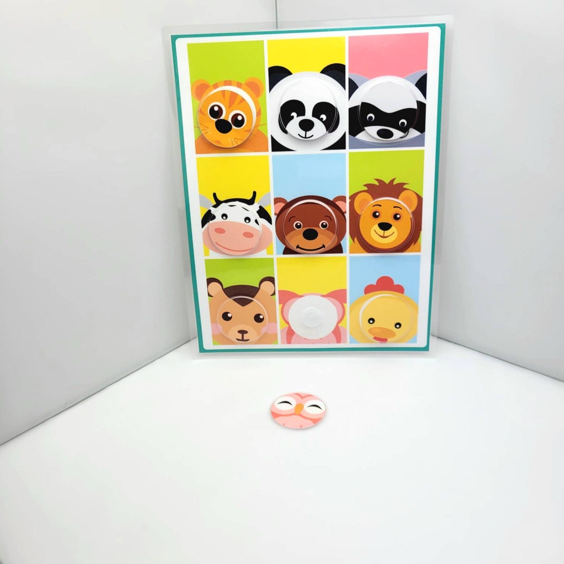 Matching Card Game, Preschool Learn Animals Activity - Etsy