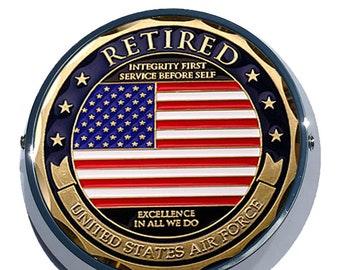 Air Force Retired Coin - Etsy