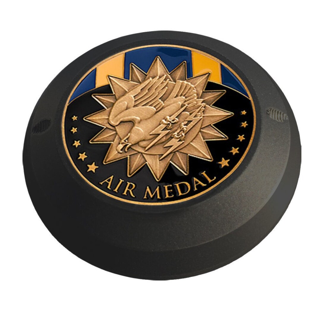 Indian Motorcycle Black Gas Cap Coin Mount Set, Air Medal Challenge ...